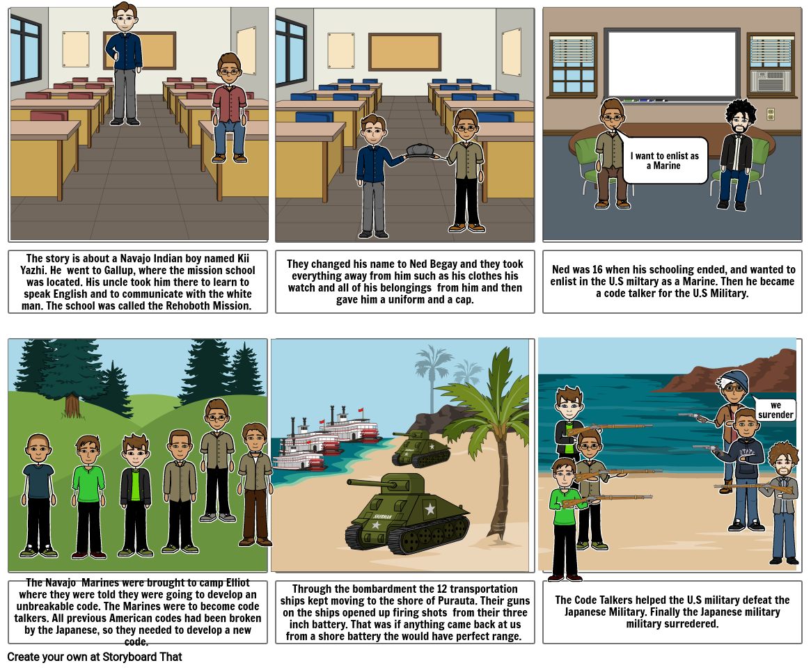Louis Bernal independent reading marking period 4 Code talkers
