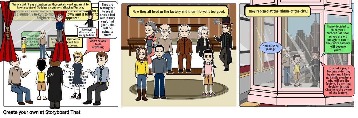 Charlie and the chocolate factory Storyboard by 7ba5efa9
