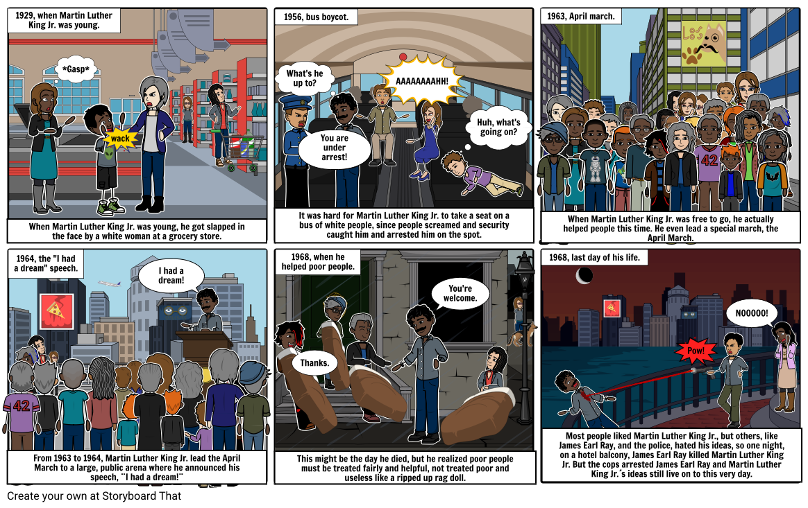 Martin Luther King Jr. Storyboard por 7bcd67c0