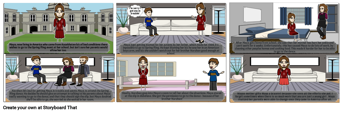 My Favorite Chaperone- Comic Strip Storyboard por 7c0ef5f9