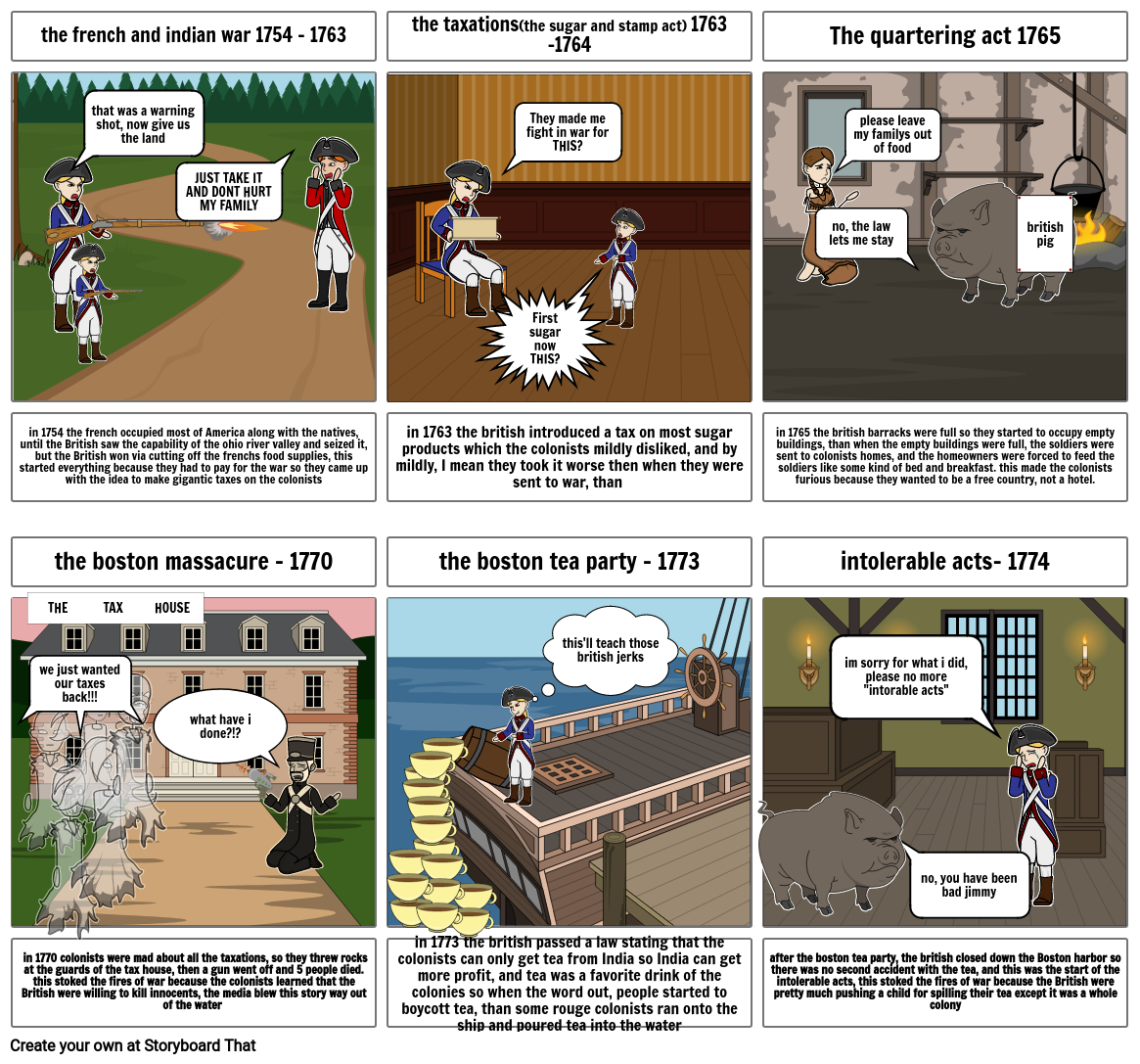 road to revolution project Storyboard by 7cb326bd