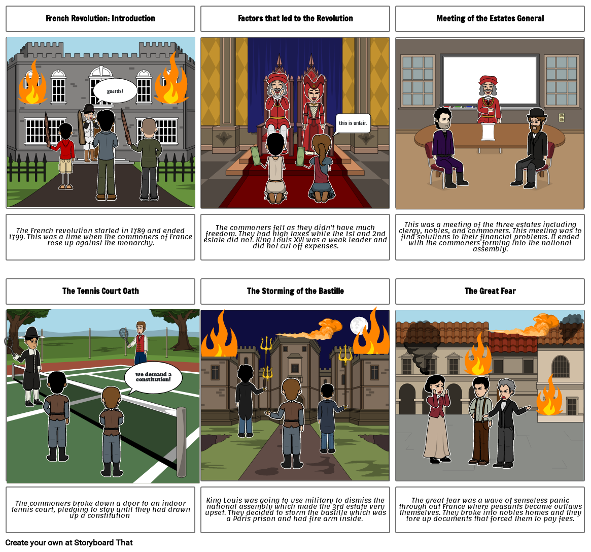 French Revolution Storyboard By 7ddd37f5