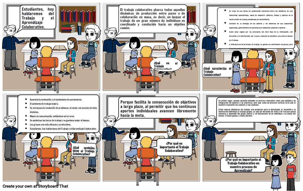 Trabajo Y Aprendizaje Colaborativo Storyboard 
