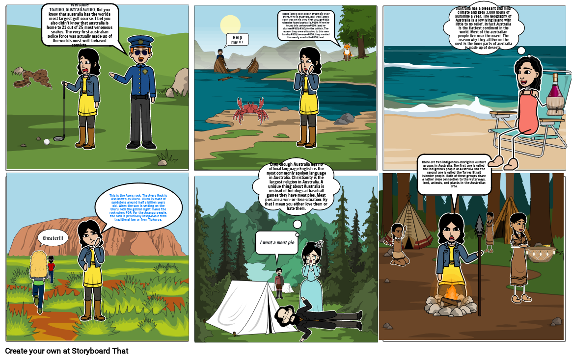 Australia project Storyboard by 7f19be03