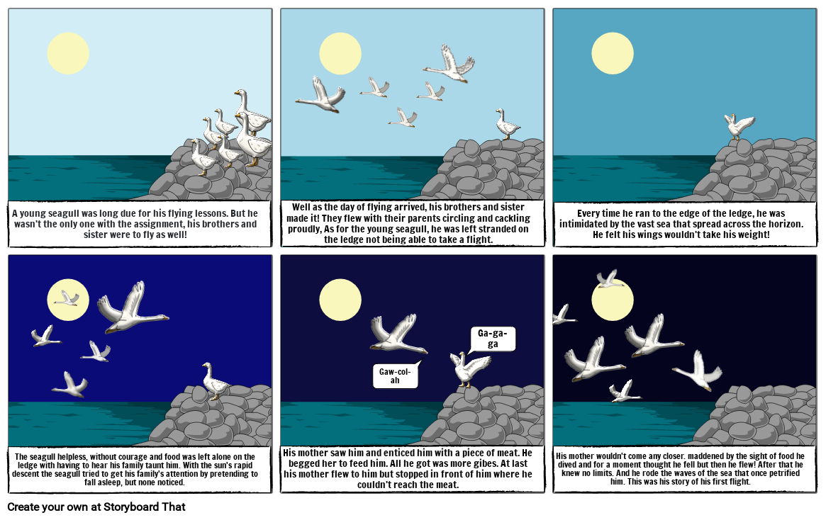ICT HOLIDAY H.W ENGLISH Q3 HIS FIRST FLIGHT [ COMIC STORY ]