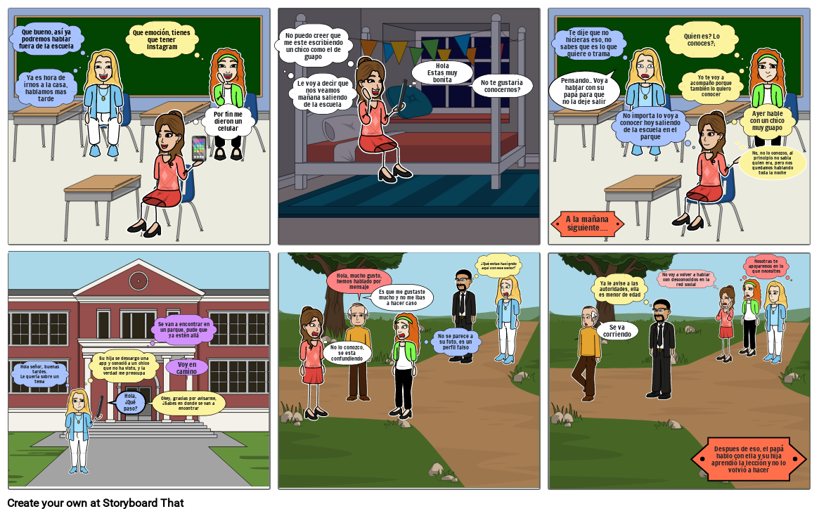 Red social responsable Storyboard by 7fcc94a2