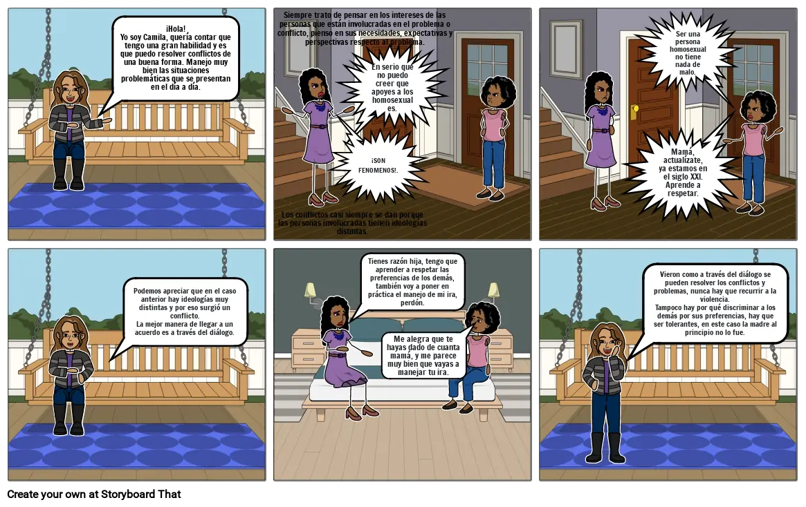 Conflicto Y Solucion Storyboard By 80198e4d