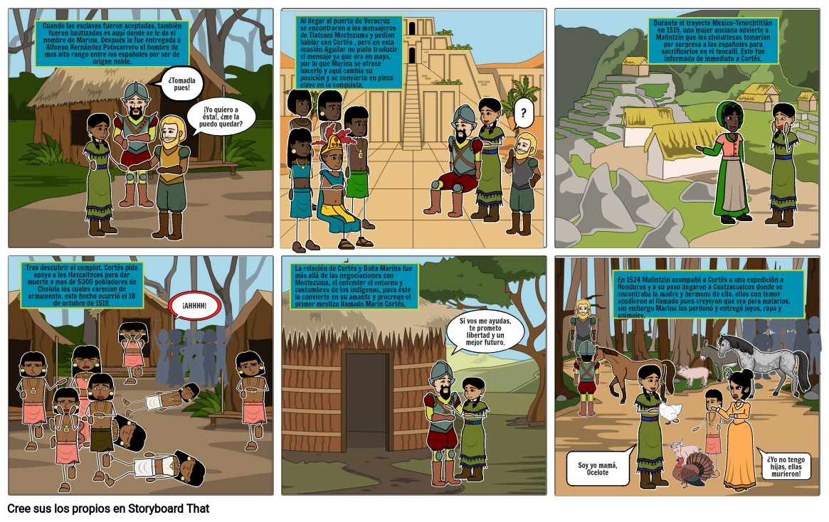 LA MALINCHE PARTE 2 Storyboard by 80466f07
