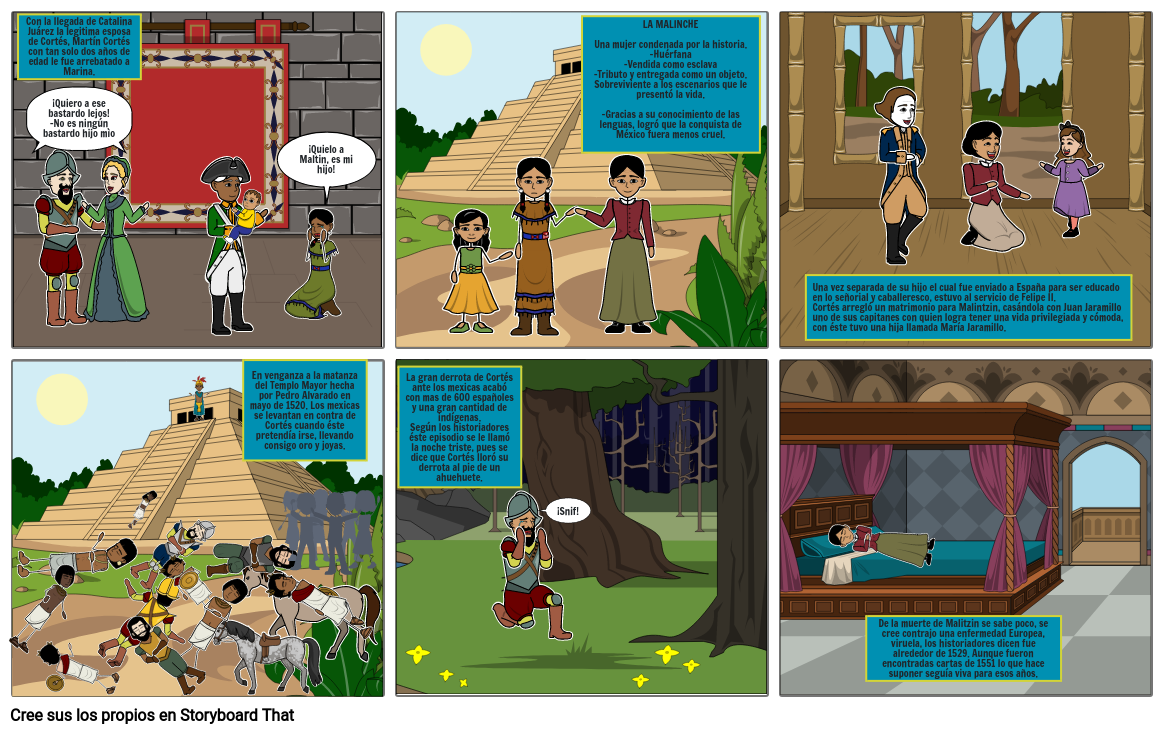 LA MALINCHE PARTE 3 Storyboard por 80466f07