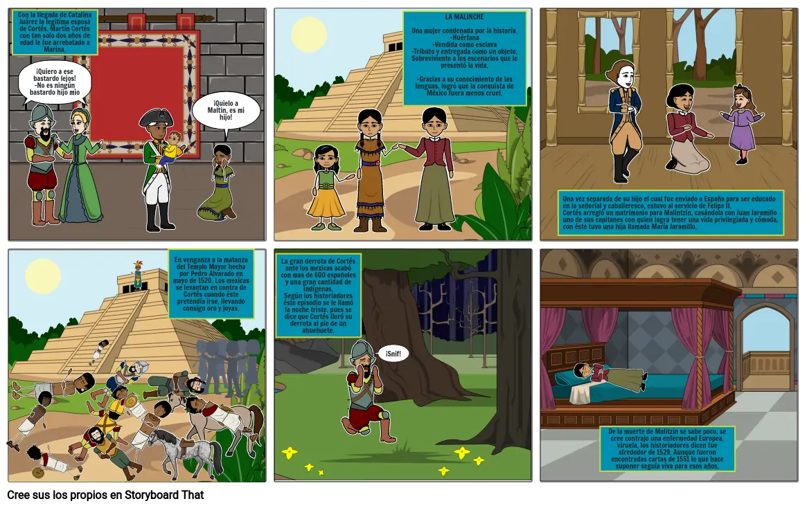 LA MALINCHE PARTE 3 Storyboard por 80466f07