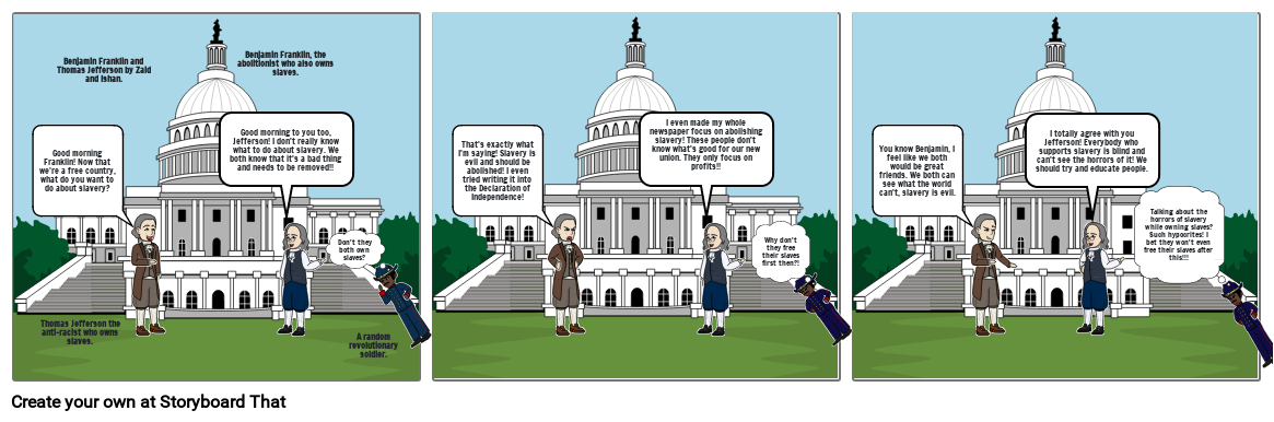 Jefferson and Franklin. Storyboard por 804c3b38