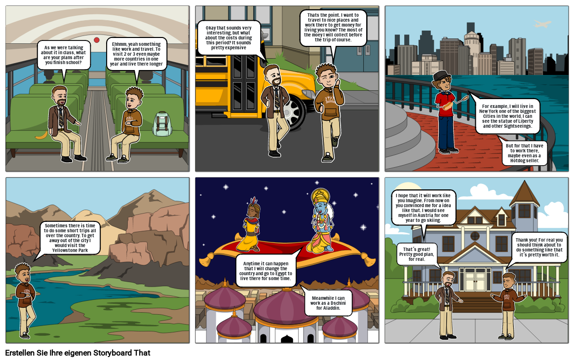 Work and travel Storyboard by 8073305c
