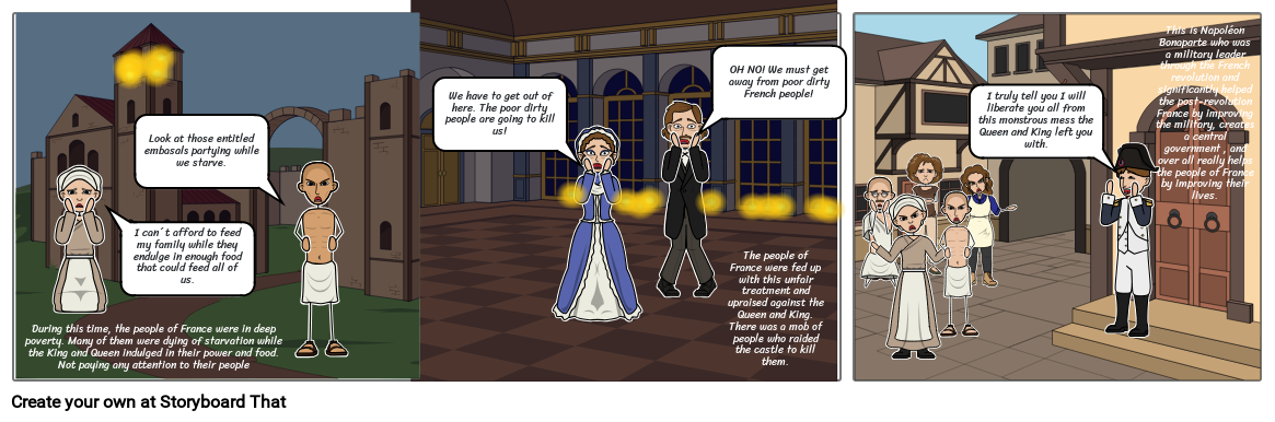 History Comic Strip Storyboard by 8081da3b