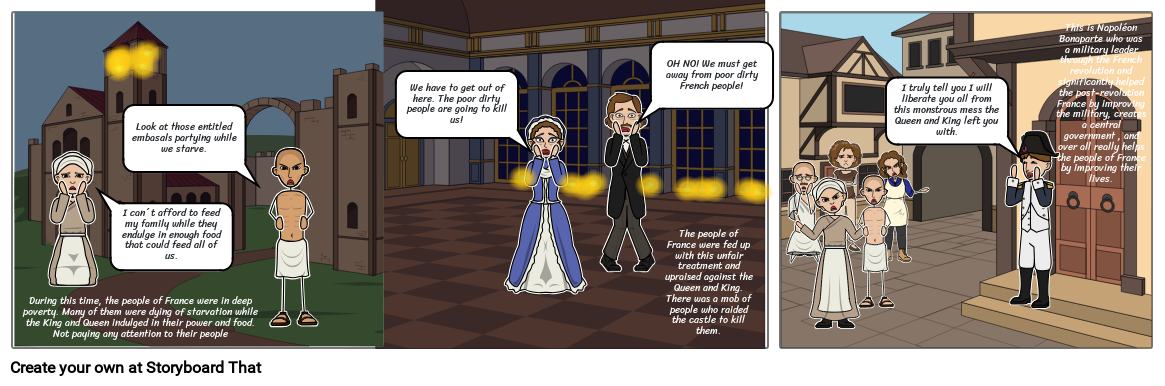 History Comic Strip Storyboard by 8081da3b