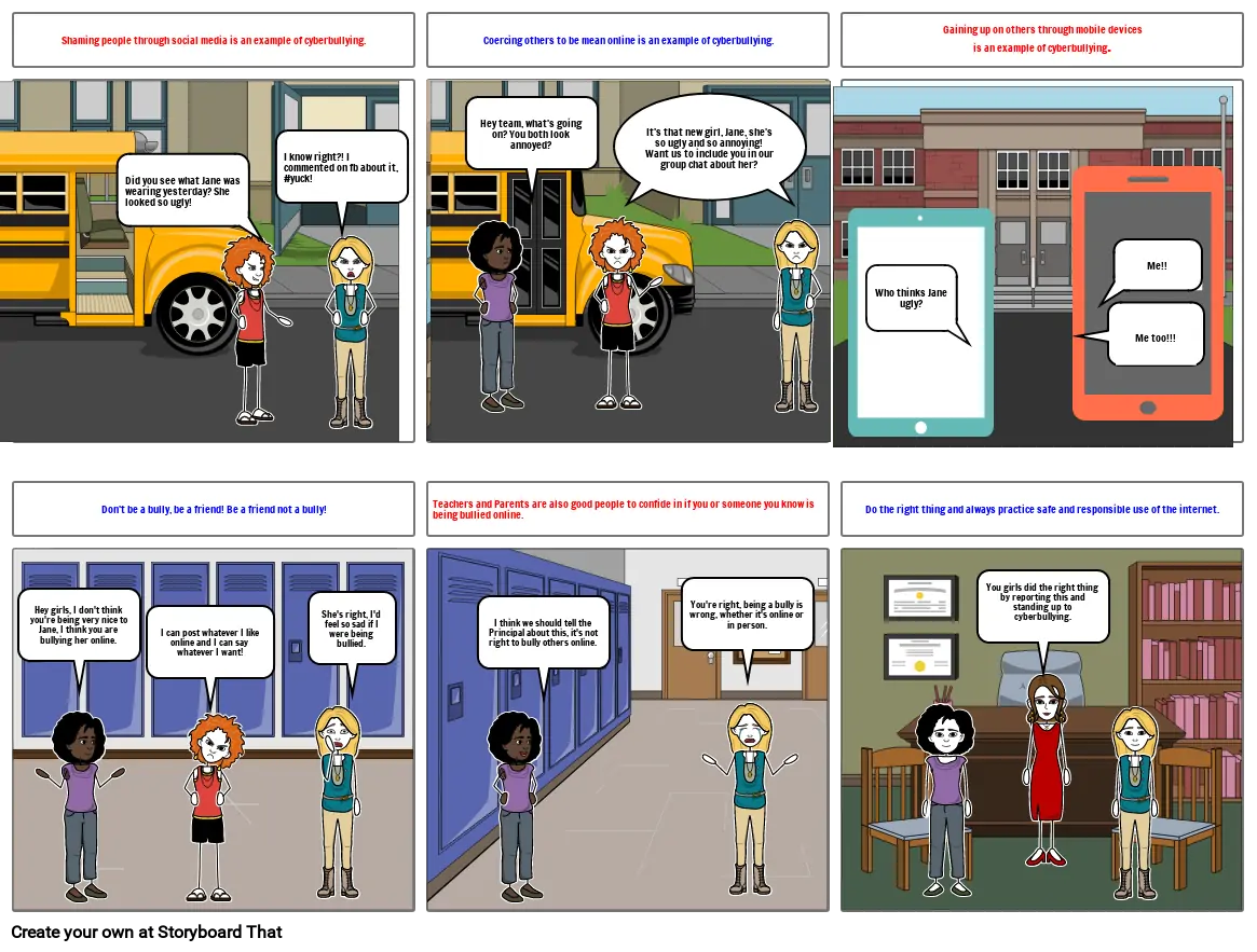 Cyberbullying Storyboard Por 80b22194 Cyberbullying Storyboard Por 80b22194
