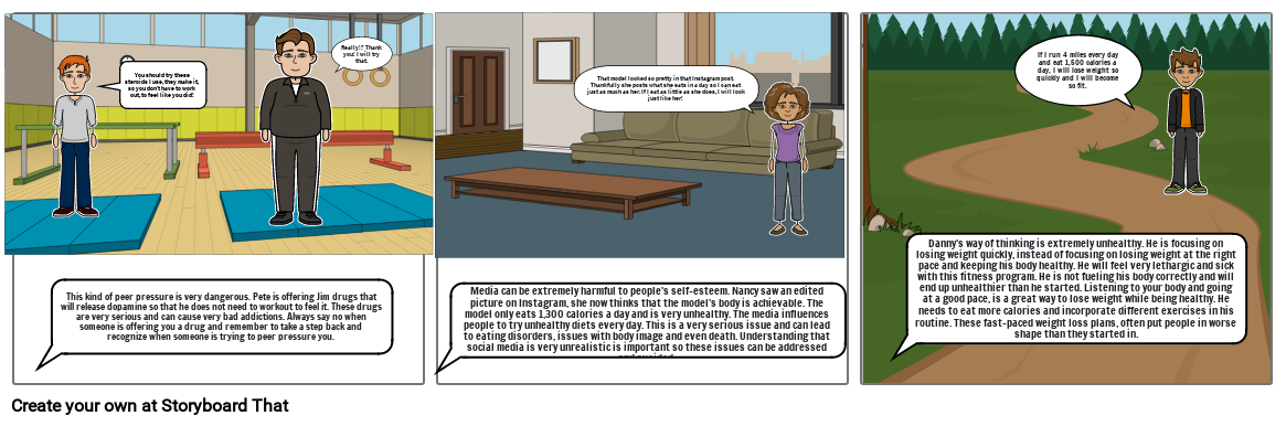 Personal Fitness Storyboard par 80db9c19