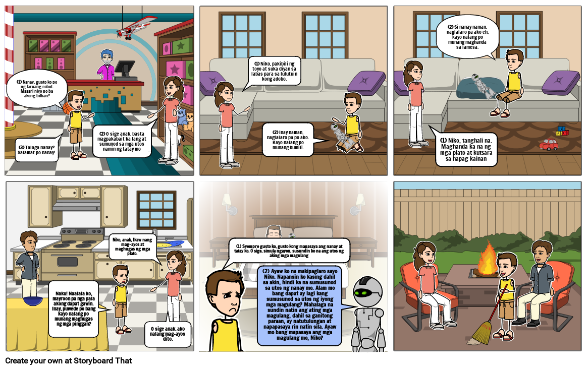 Ang batang tamad Storyboard ידי 81e60479