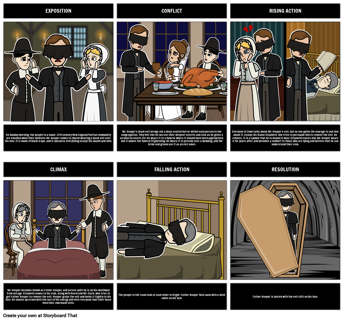 The Minister's Black Veil Storyboard Storyboard