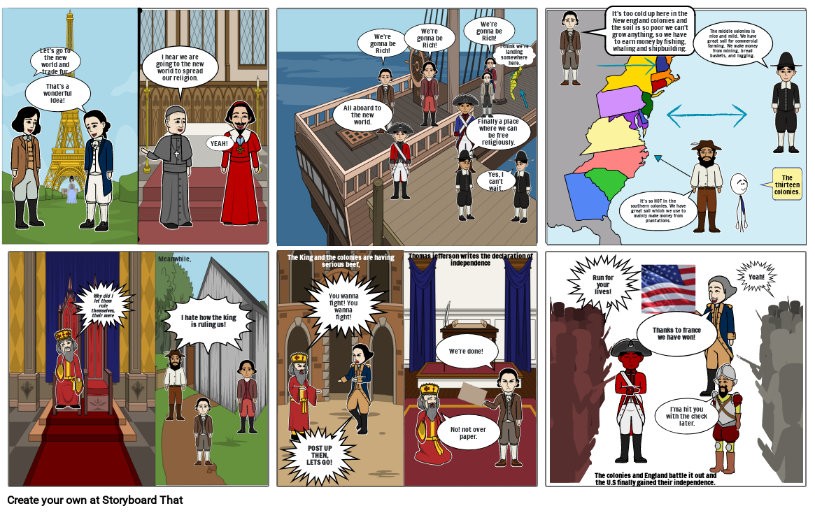 American Revolution Storyboard par 8322c760