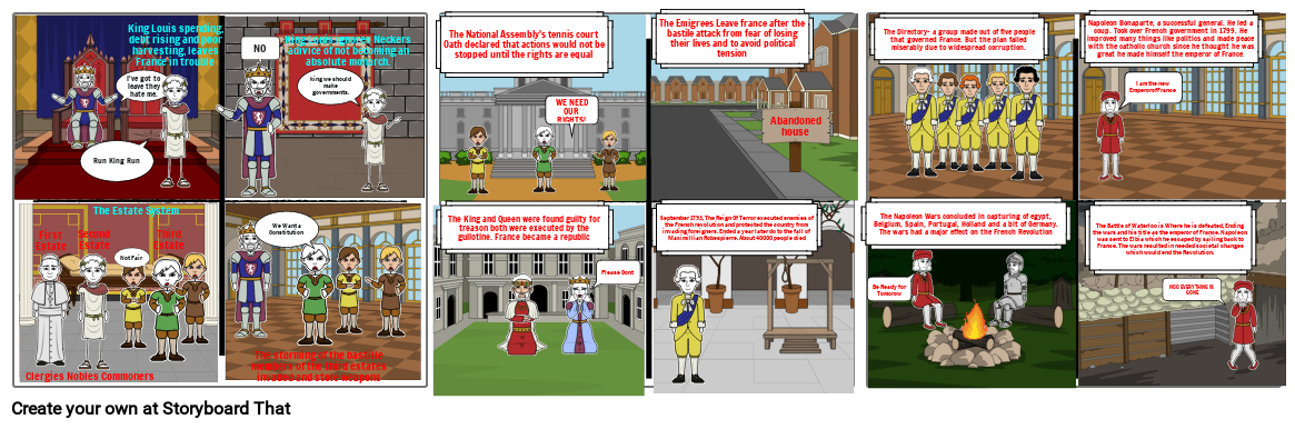 french revolution Storyboard por 833f4bd1