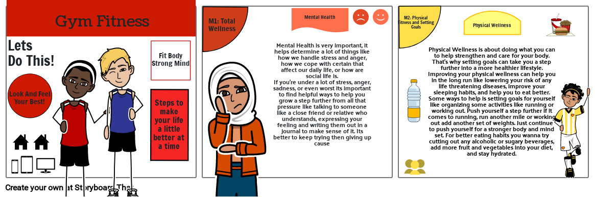 Fitness Storyboard by 833f7b20