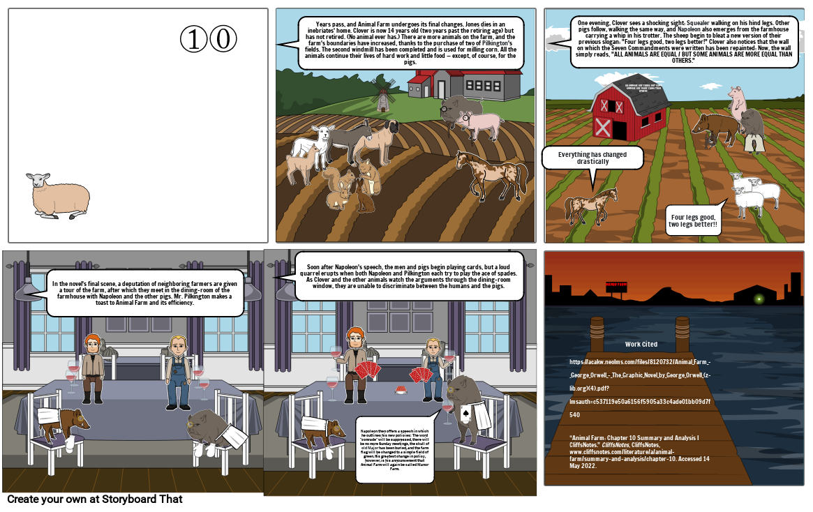 Animal Farm Storyboard by 83785f15