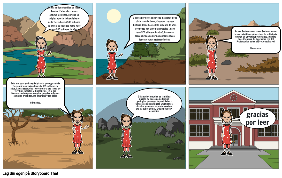 eras geologicas Storyboard by 83fae569