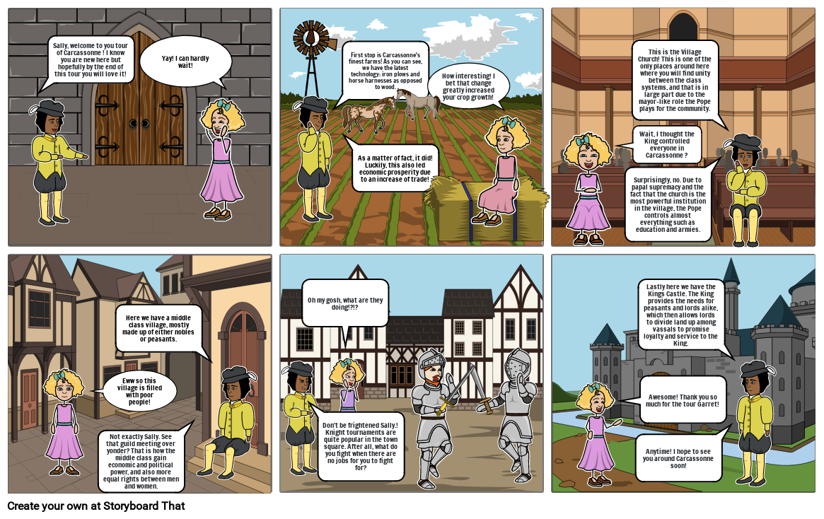Medieval Life Comic Storyboard by 8416a84a