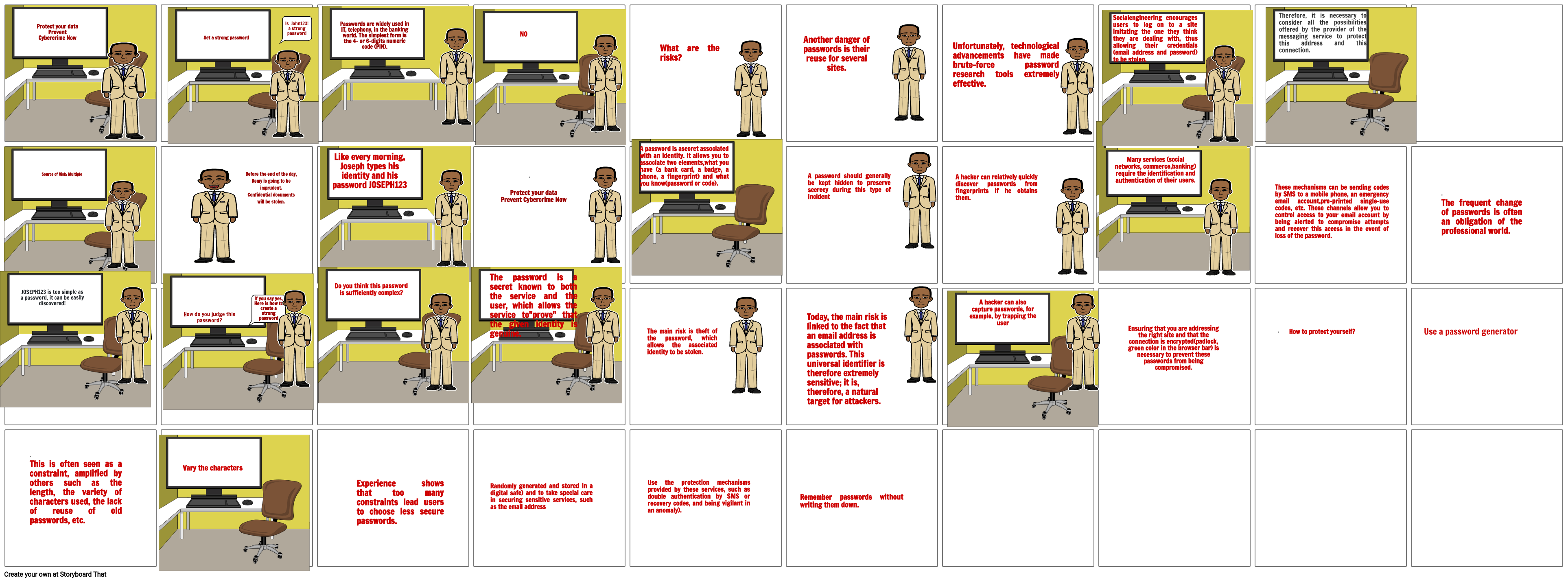 Cybersecurity Storyboard por 84605067