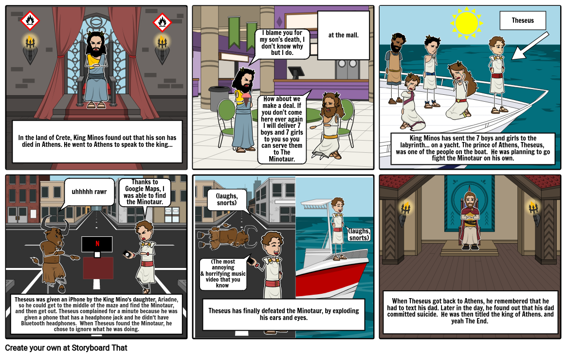 Modern Myth Storyboard por 8472bc1a