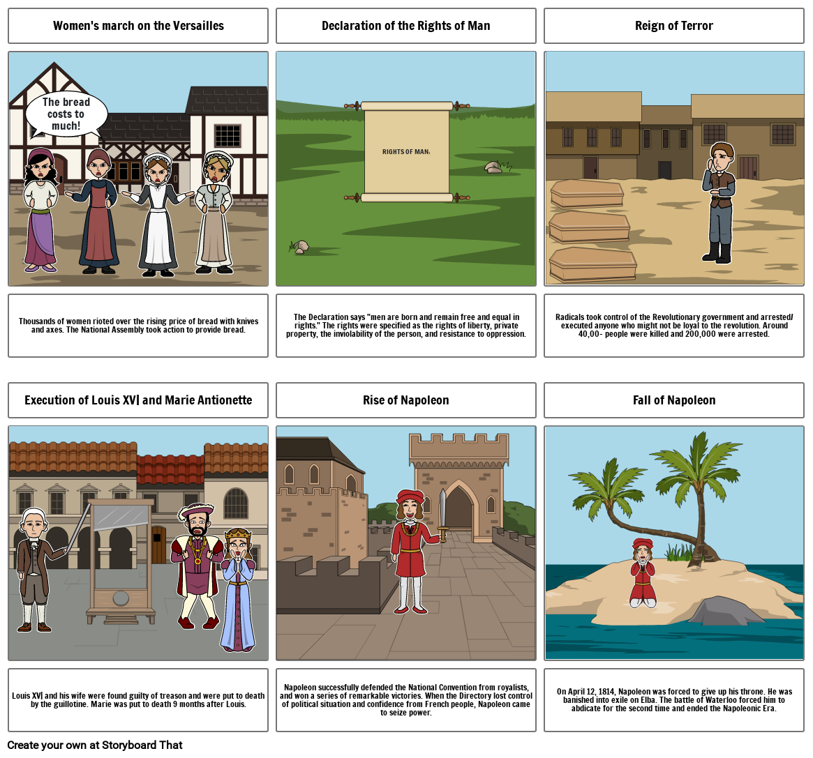 FRENCH REVOLUTION Storyboard by 85364a41