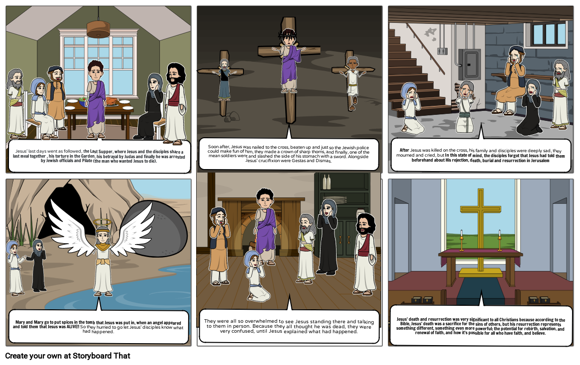 Jesus Story Storyboard by 8573f64c