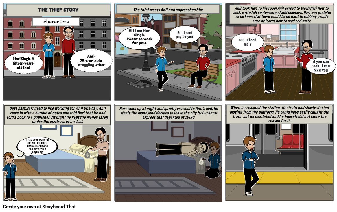 thief story Storyboard por 85746218