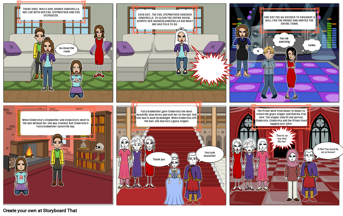 cinderella Storyboard por 85bc2b96