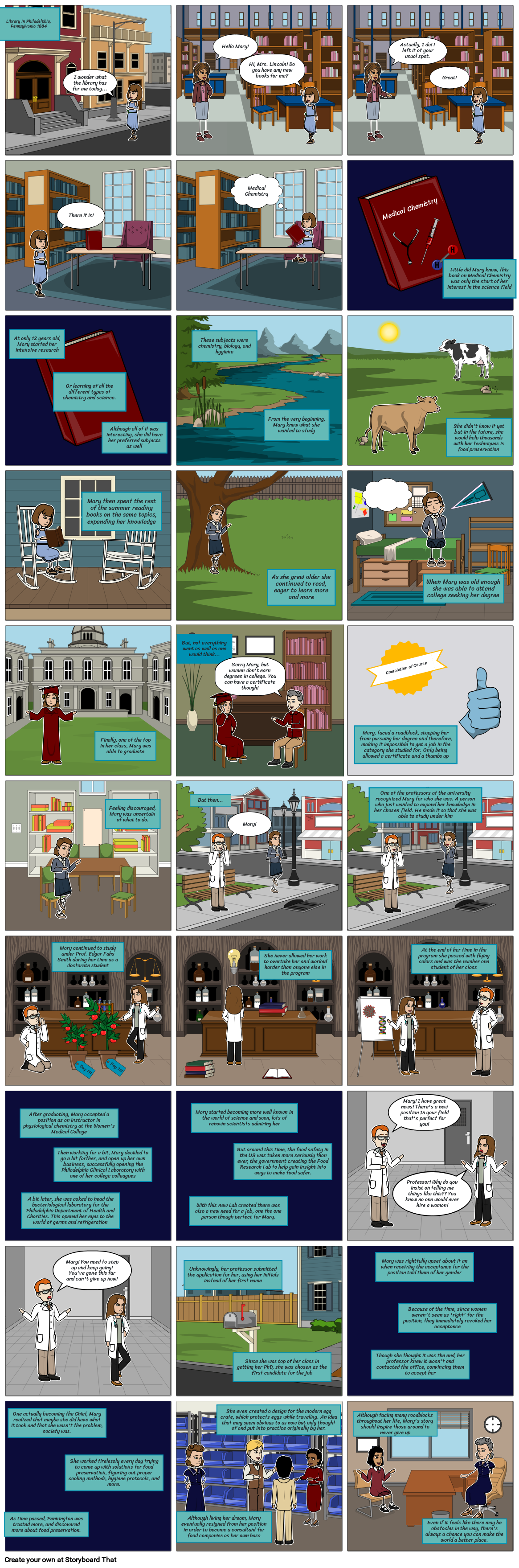 Mary Engle Pennington Storyboard by 85c9cfae