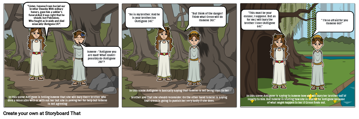 Antigone Storyboard Project Storyboard by 86009f2a