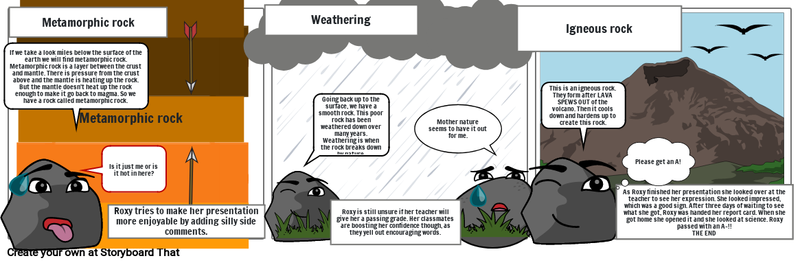 Rock cycle: 2 Storyboard por 8639289654