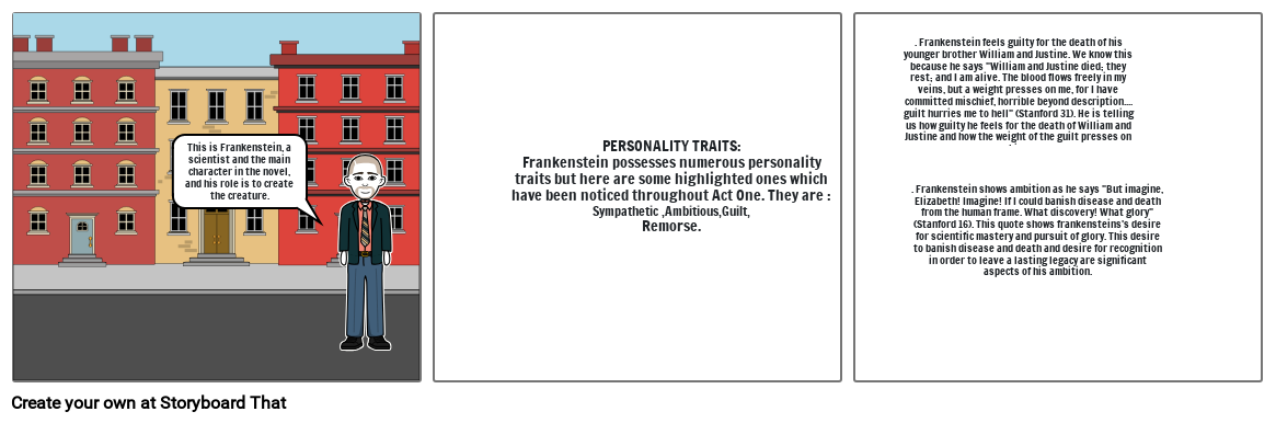 FRANKENSTEIN Storyboard by 863a220c