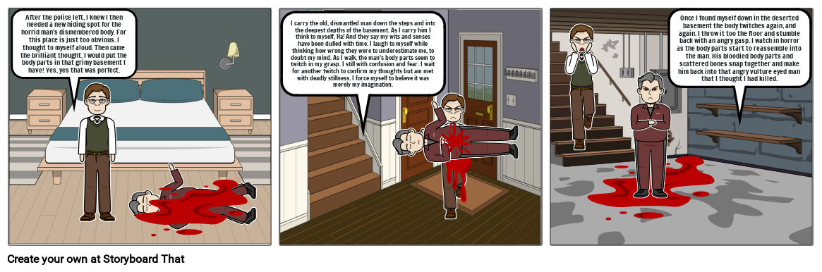 Tell-Tale Heart Storyboard Storyboard por 865f52fc