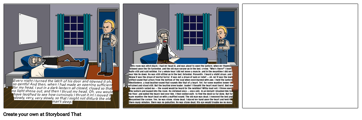 Tell-Tale Heart Storyboard por 86bf39be