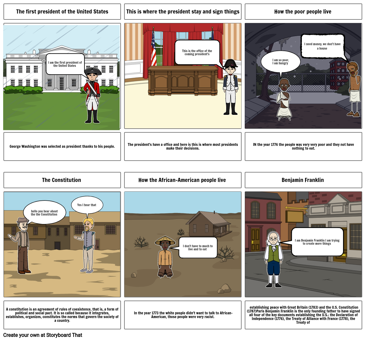 American Revolution Storyboard par 86e53c7a