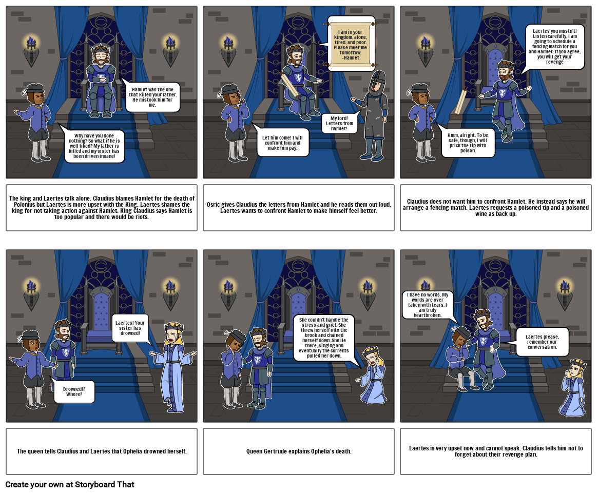Hamlet scene 9 Storyboard by 8740ce21