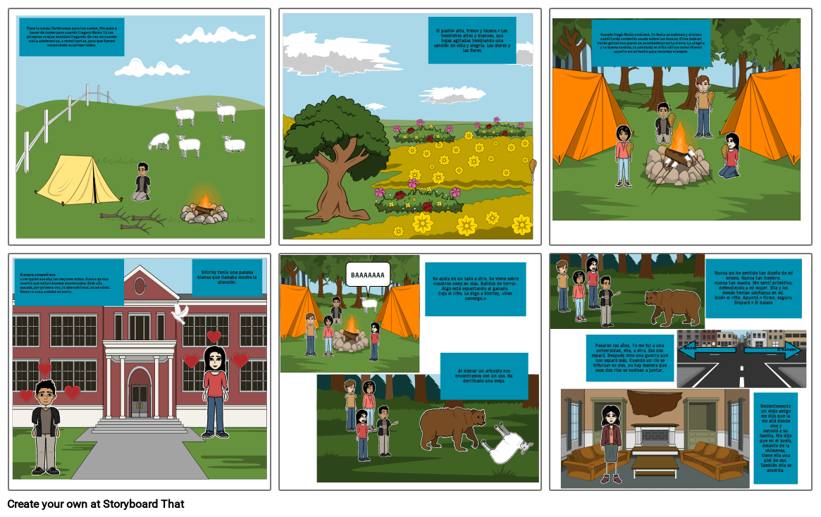 Un oso y un amor Storyboard por 8753cff8