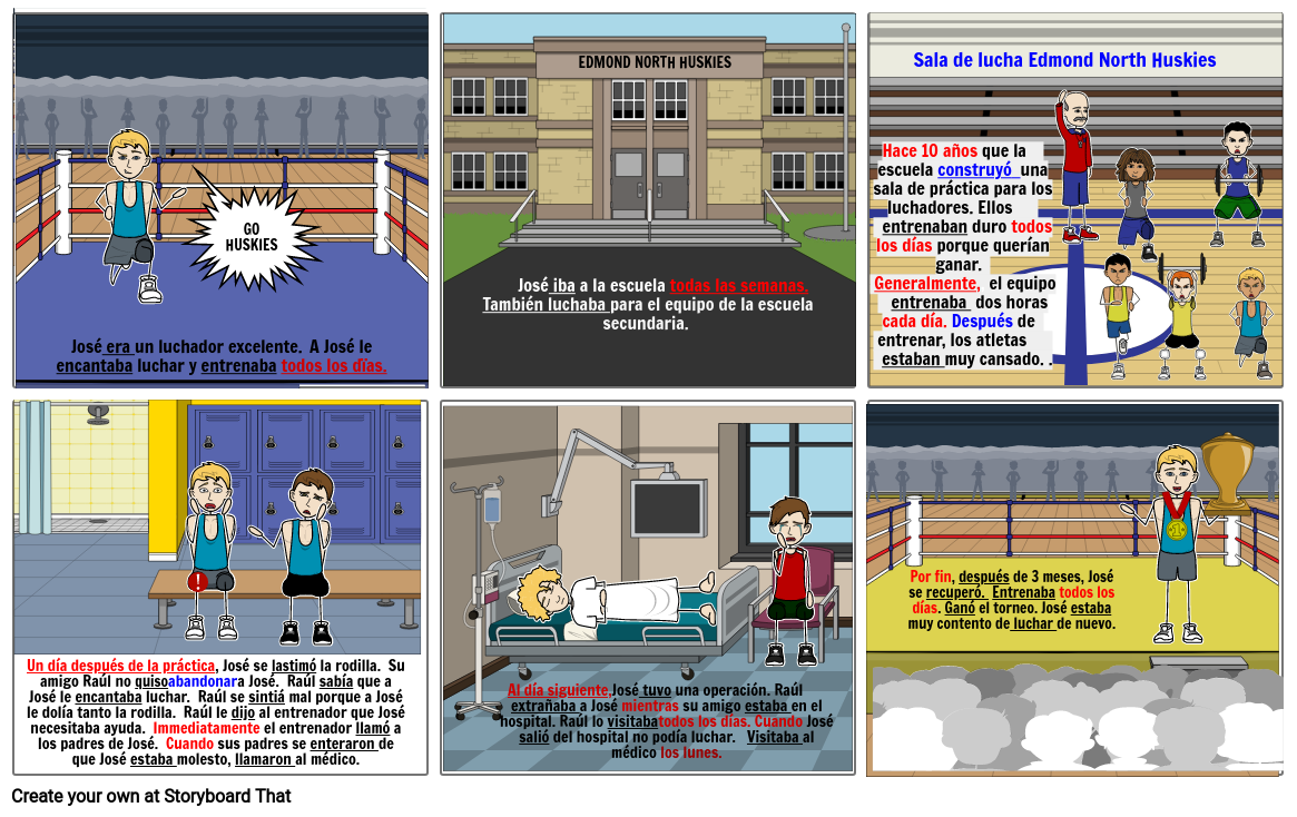 spanish Storyboard por 87659594