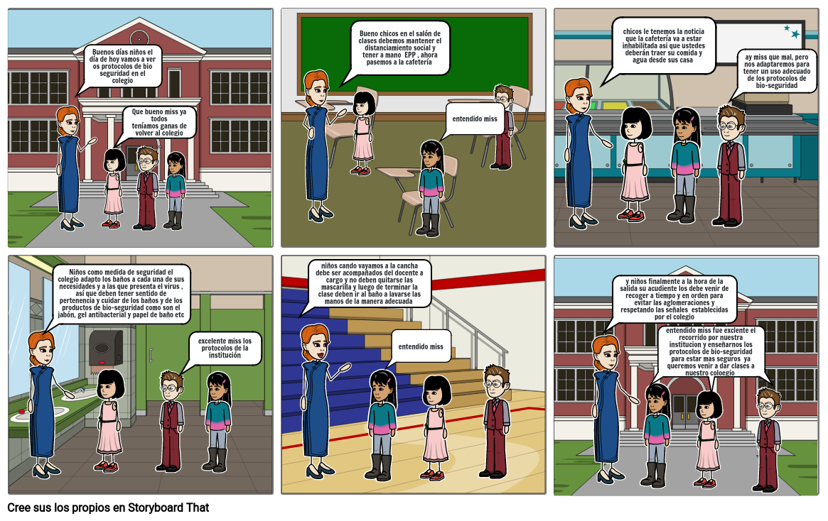 comic PROTOCOLOS BIO-SEGURIDAD Storyboard by 87bdacb5