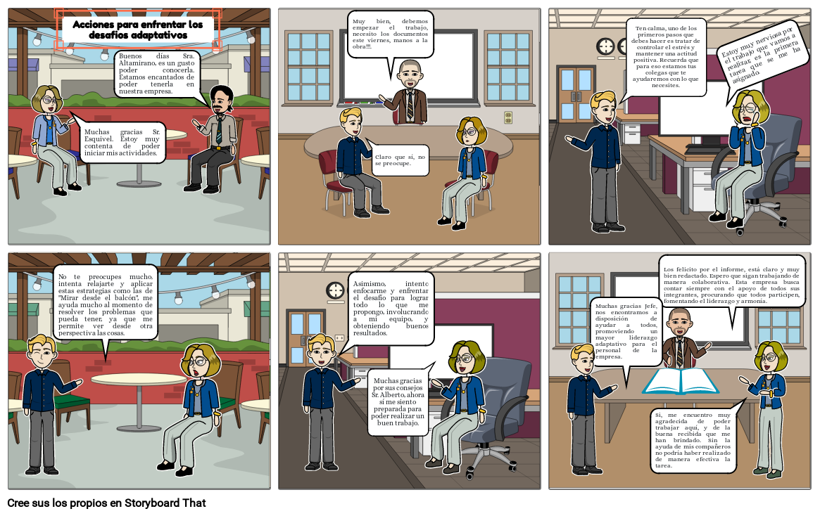 Enfrentar desafíos adaptativos Storyboard por 88047706 Enfrentar desafíos adaptativos Storyboard por 88047706