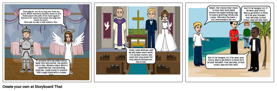 Romeo + Juliet Storyboard par 8811ce01