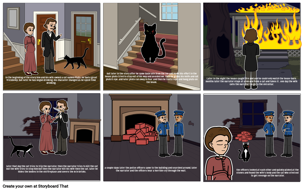 The Black Cat Storyboard by 884ea1d6