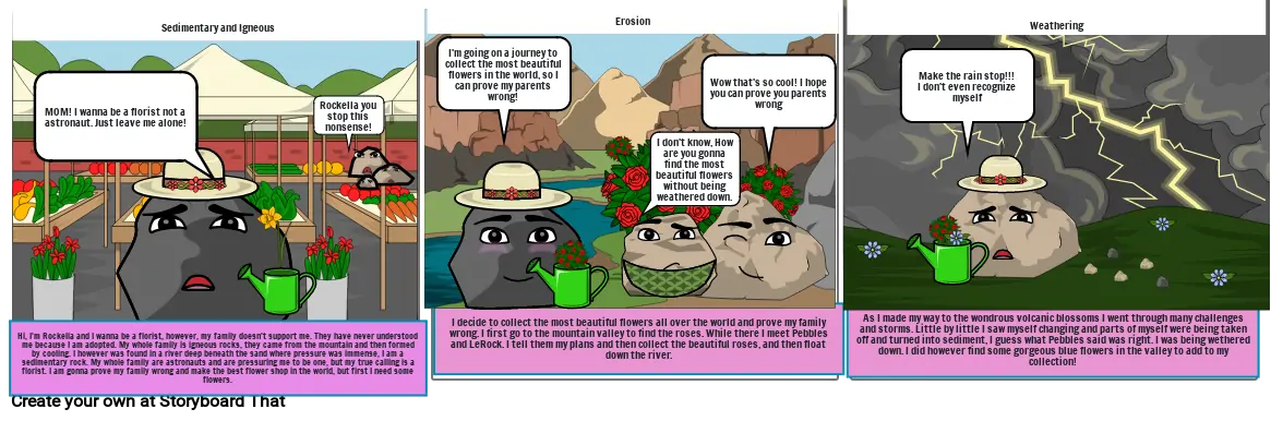 Rock story board Storyboard by 8863261334