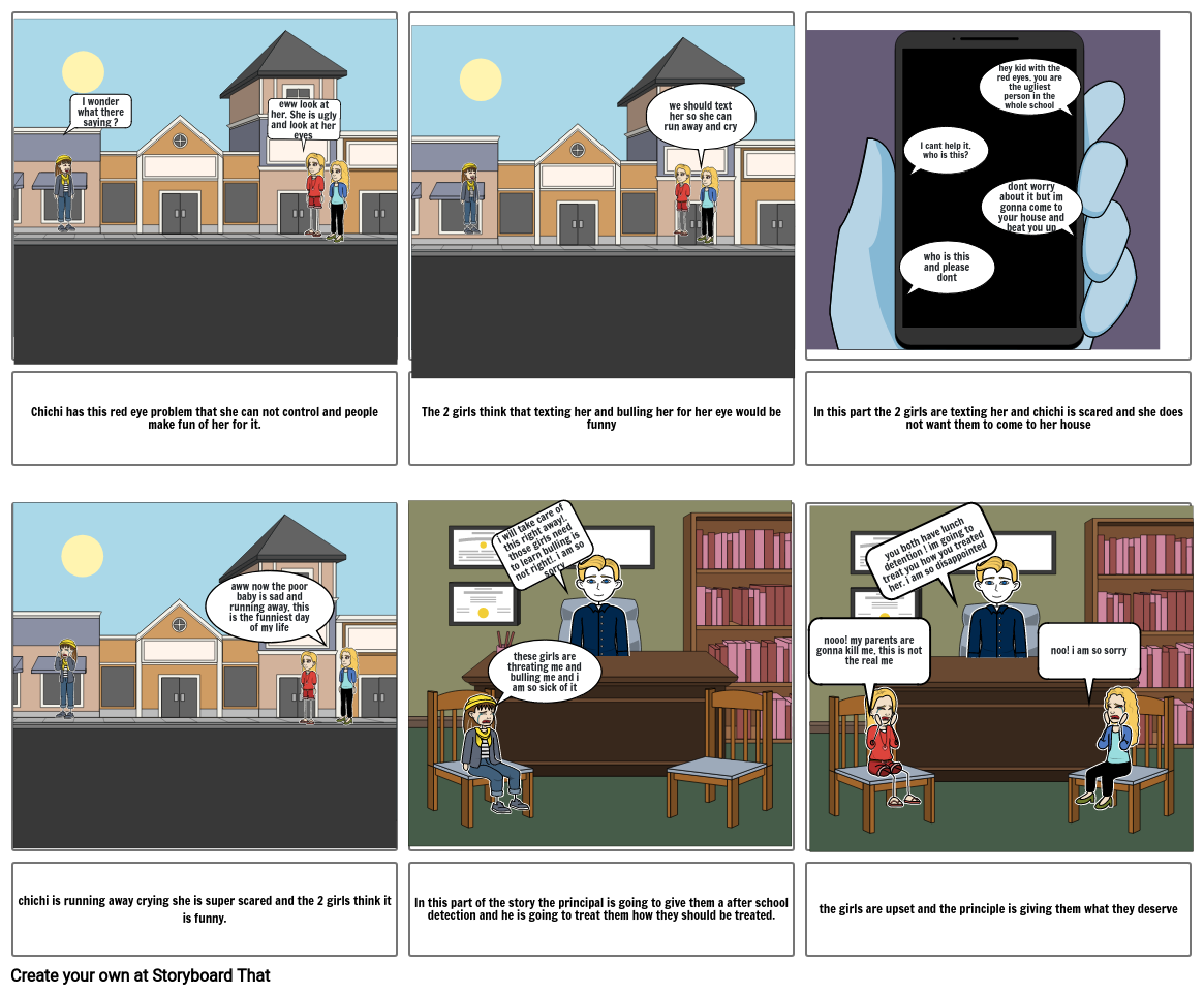 story board cyberbullying Storyboard par 8891e970
